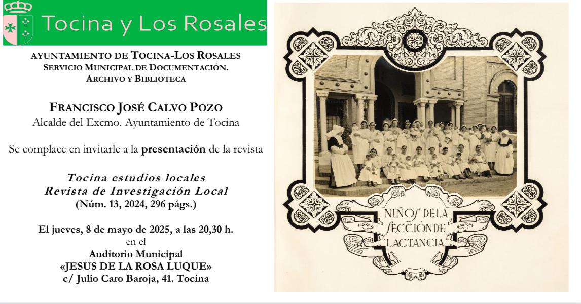 Presentación del número 13 de Tocina Estudios Locales - Asociación ...